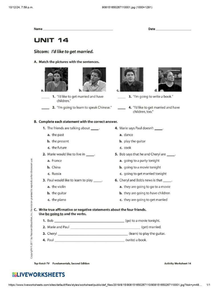 Sitcom Unit 14 - Top Notch Fundamentals | PDF