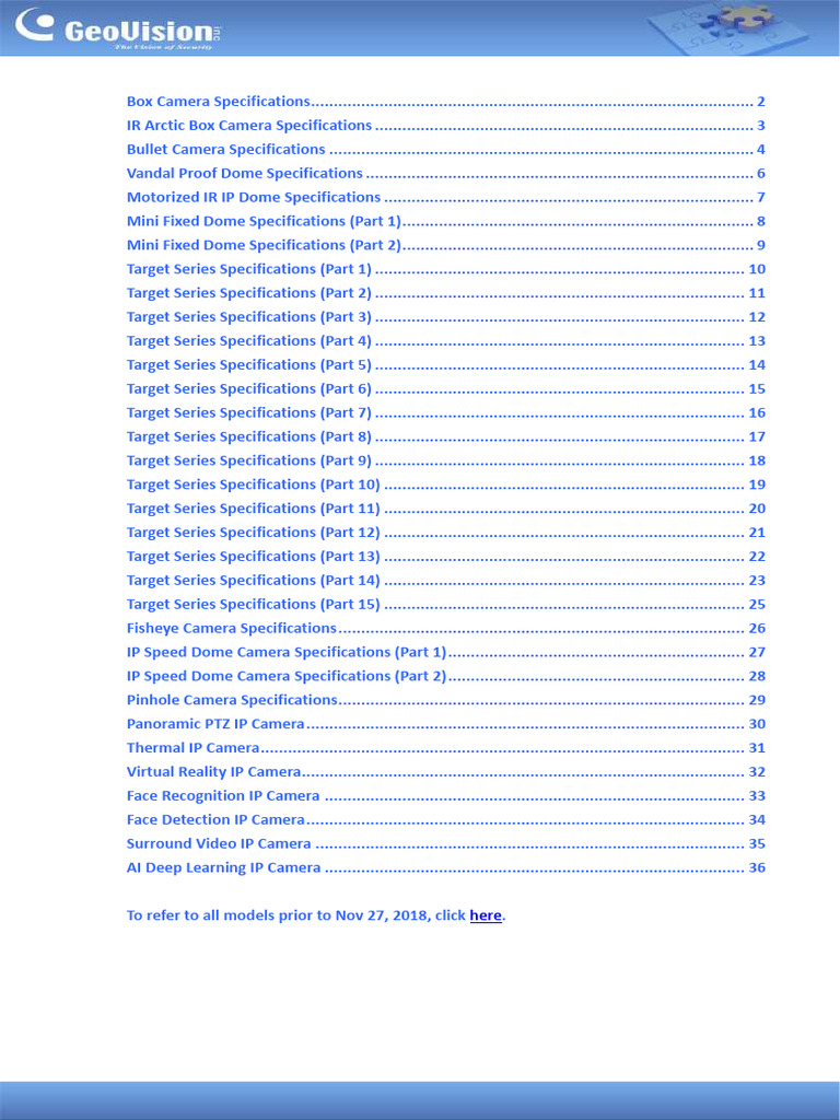 GV-IPCAM Spec Table | PDF | Camera Lens | Aperture