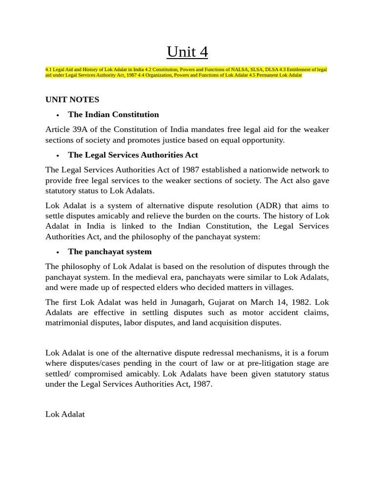 Unit 4 ADR Material | PDF | Justice | Crime & Violence