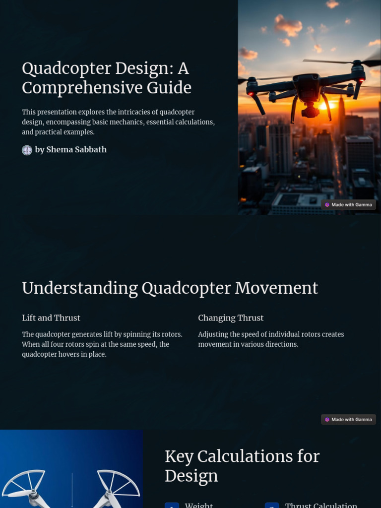 Quadcopter Design A Comprehensive Guide | PDF | Quadcopter | Flight