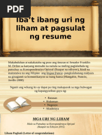 Mga Uri NG Liham | PDF