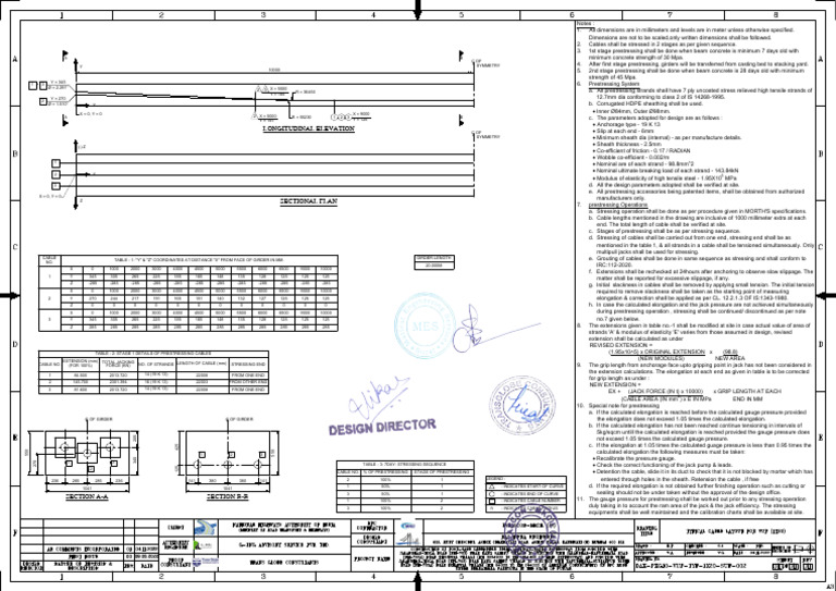 TYPICAL CABLE LAYOUT FOR VUP (1x20) | PDF | Prestressed Concrete ...