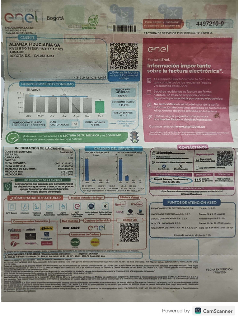 Recibo Energía | PDF