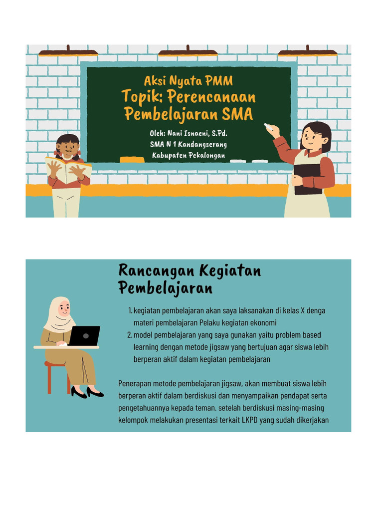 Aksi Nyata Perencanaan Pembelajaran - Nani | PDF