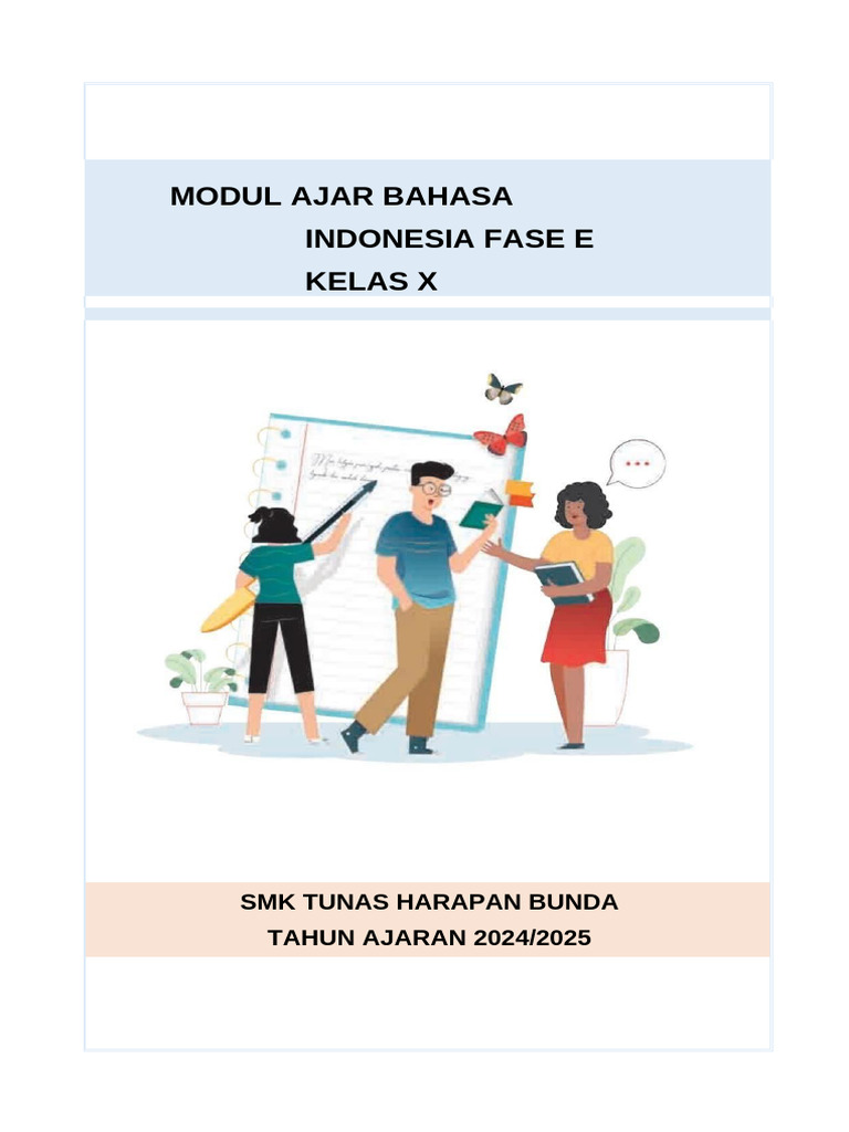 Modul Ajar Fase e SMK THB Bahasa Indo. | PDF