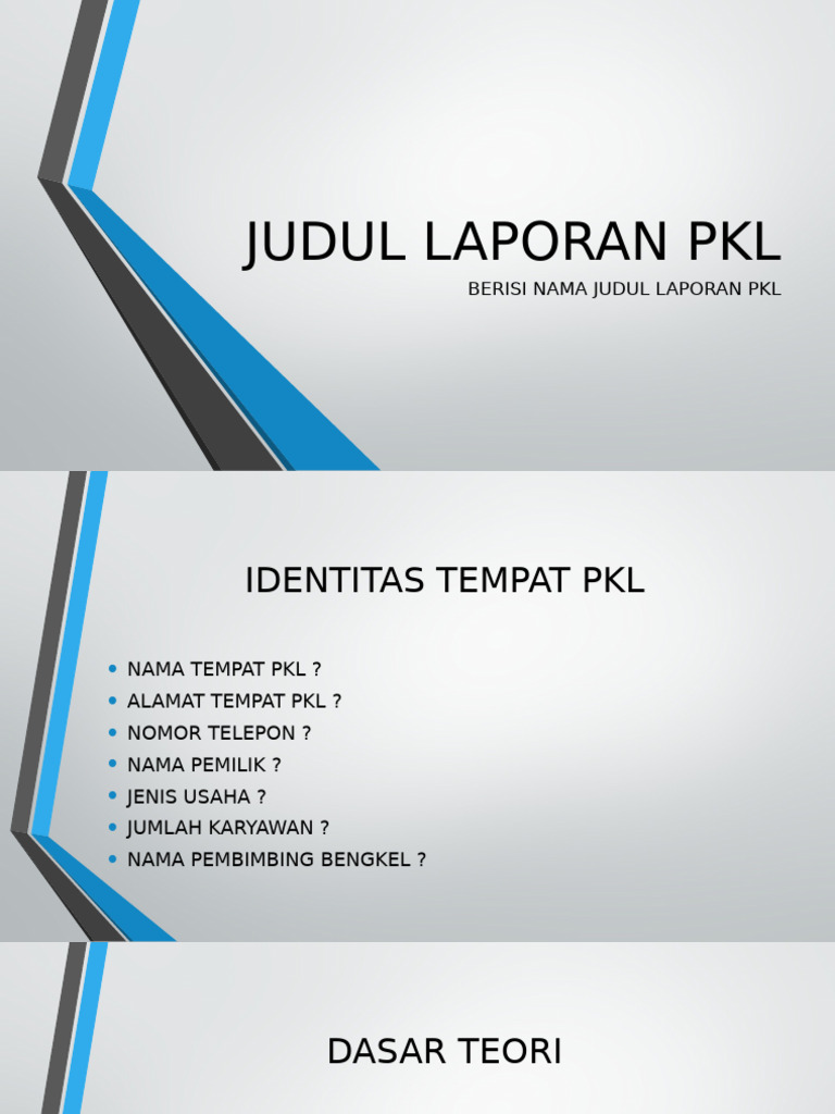 Contoh Pembuatan Bahan Presentasi | PDF