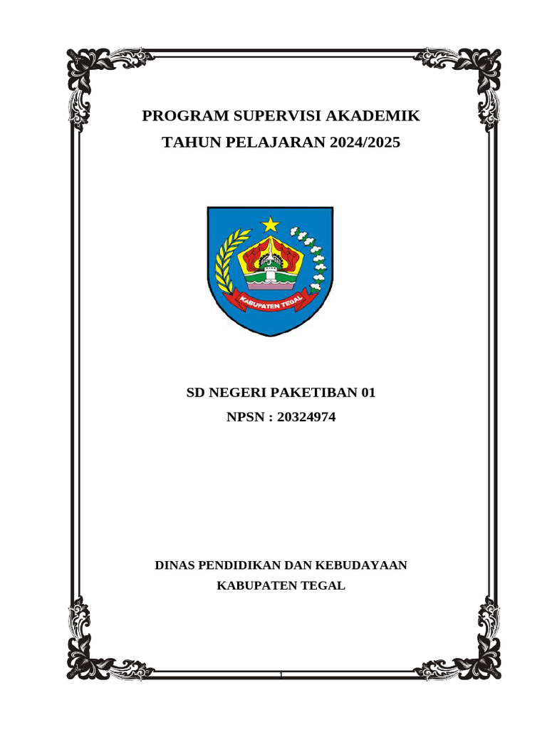 Program Supervisi - 2024 | PDF