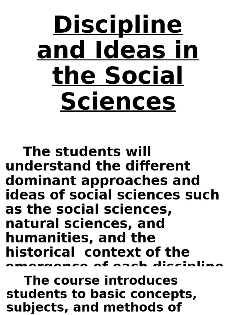 DISS Lesson 1 (1) | PDF | Social Sciences | Science