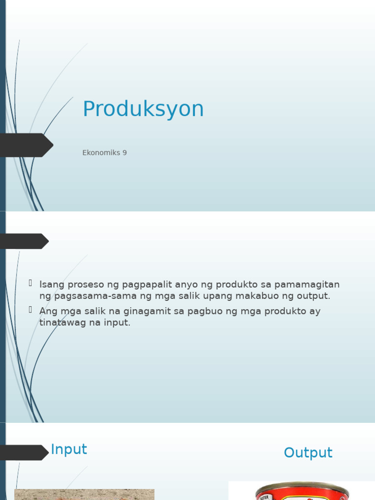 Produksyon | PDF