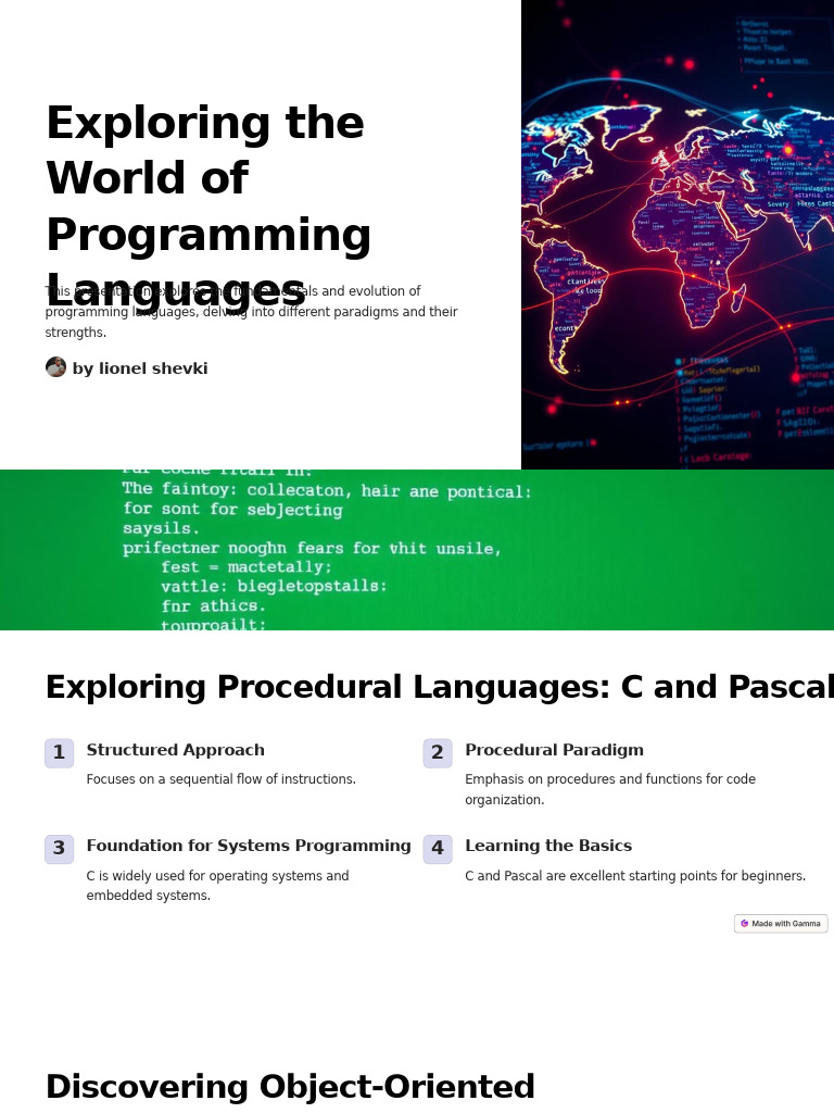 Exploring the World of Programming Languages | PDF Exploring the World of Programming Languages | PDF