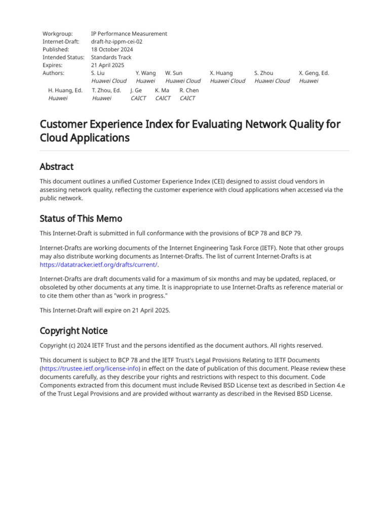 Customer Experience Index For Evaluating Network Quality For Clo | PDF | Performance Indicator ...