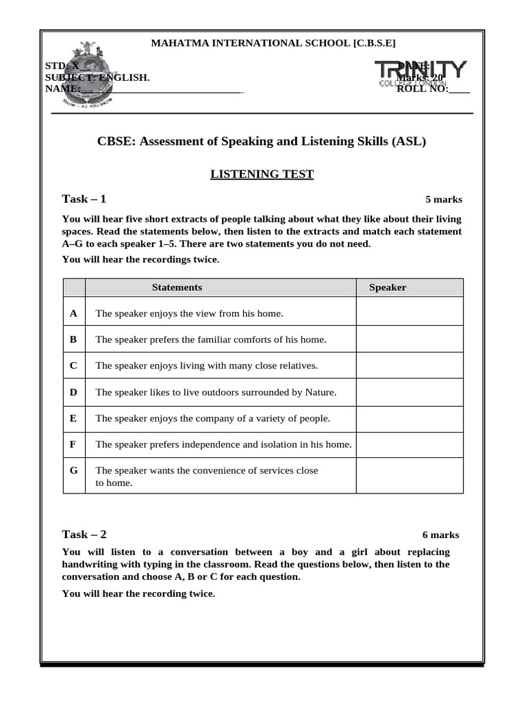 Class XI-L-05 Worksheet 2015 | PDF | Do It Yourself | Human Communication