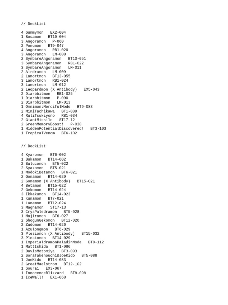 Decks Digi | PDF