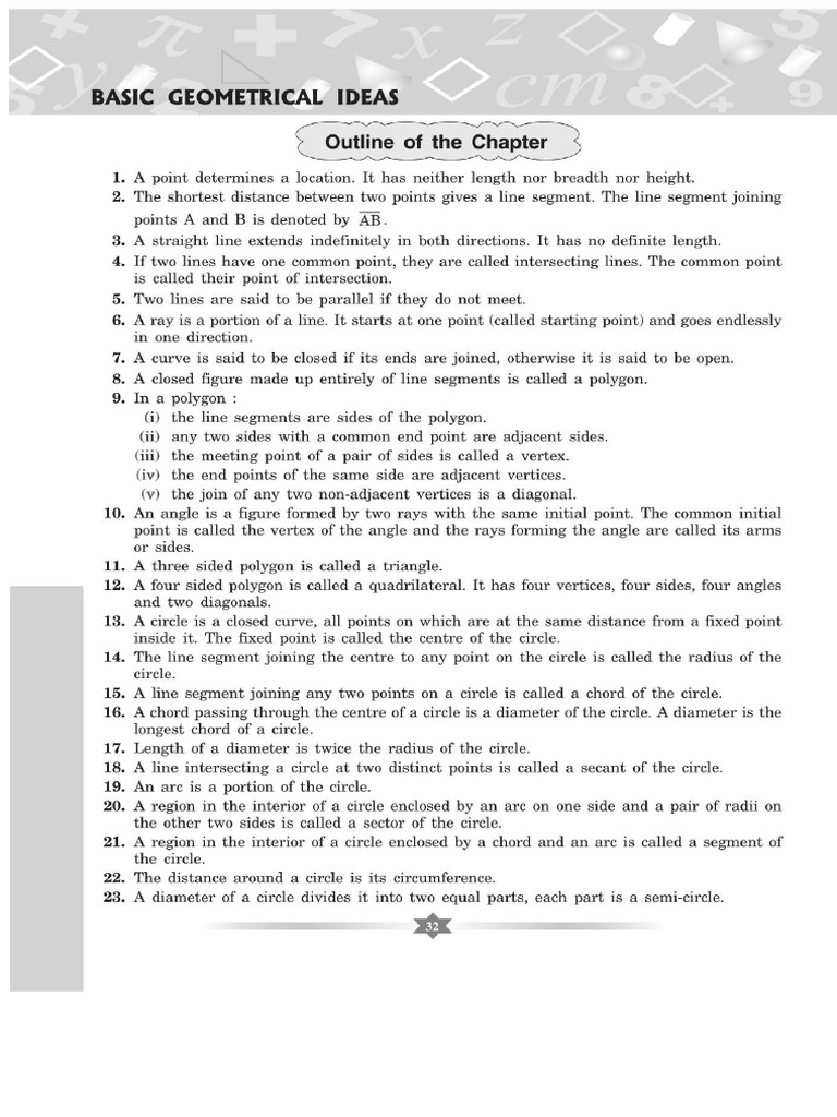 Basic Geometrical Ideas | PDF