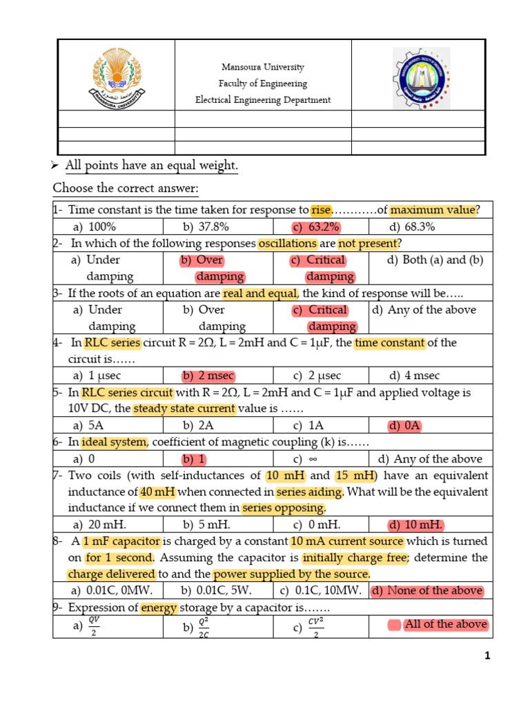 Circuits 2 | PDF | Capacitor | Series And Parallel Circuits