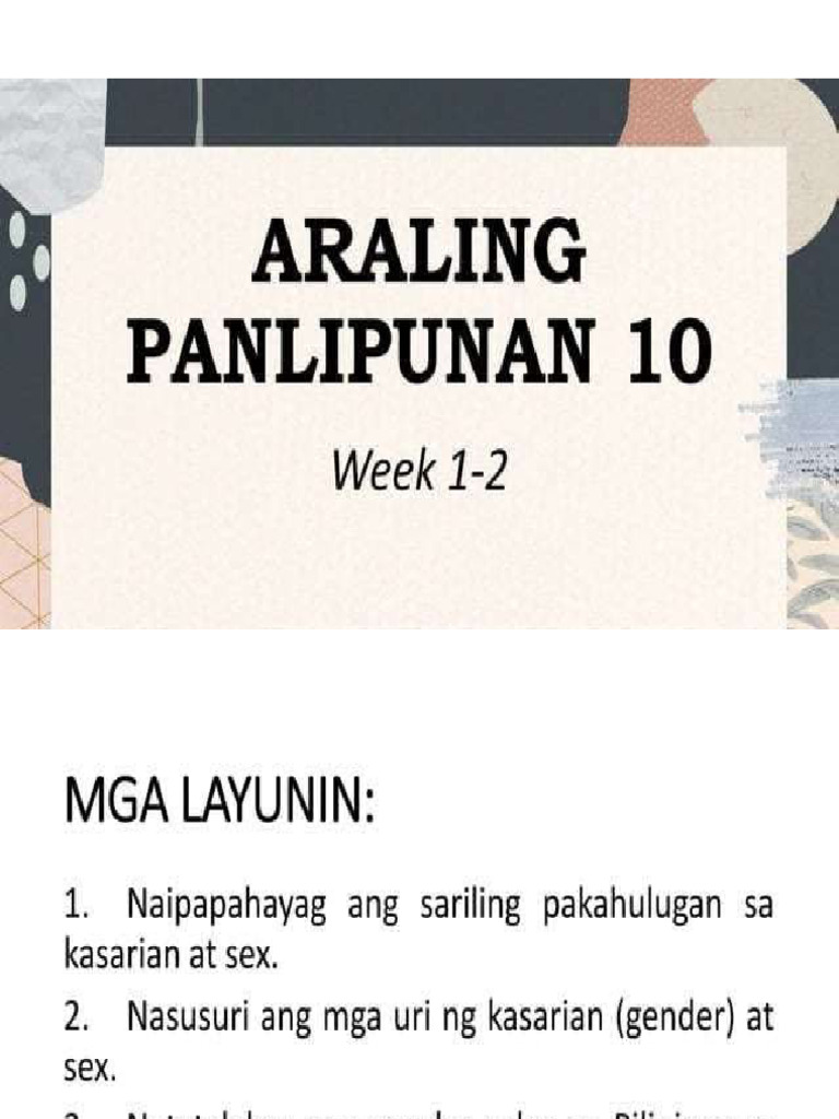 AP10-Konsepto-at-Kahulugan-ng-Kasarian | PDF