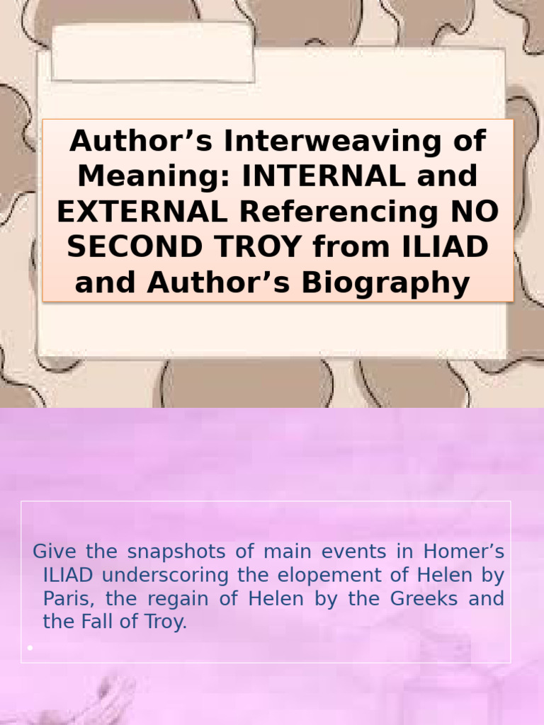 Leynes, Janine Eunice O. | PDF | Helen Of Troy | W. B. Yeats