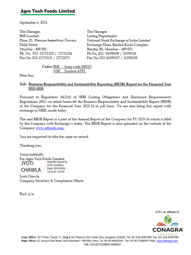 Atfl 06092024195356 Atflbrsr2024 | PDF | Supply Chain | Recycling