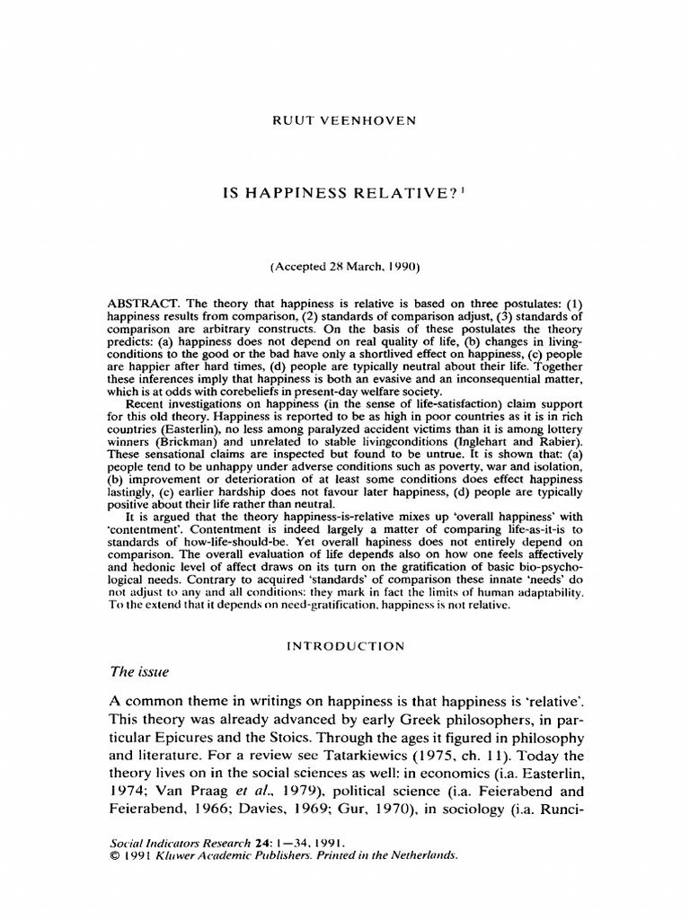 BF 00292648 | PDF | Happiness | Theory