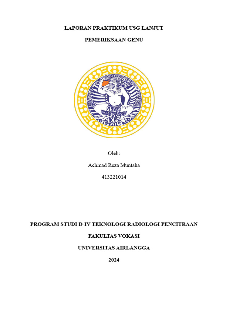 Achmad Reza Muntaha - USG Genu | PDF