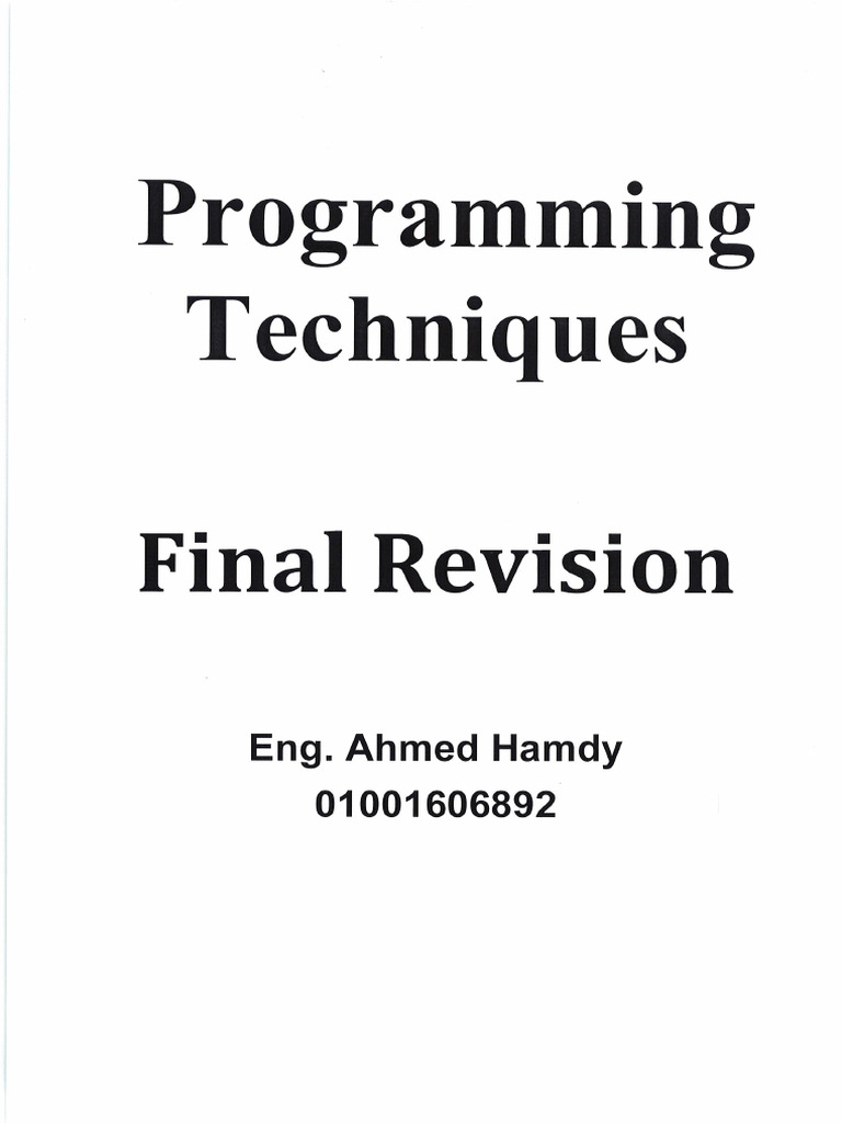 Final | PDF | Programming Paradigms | Computer Engineering