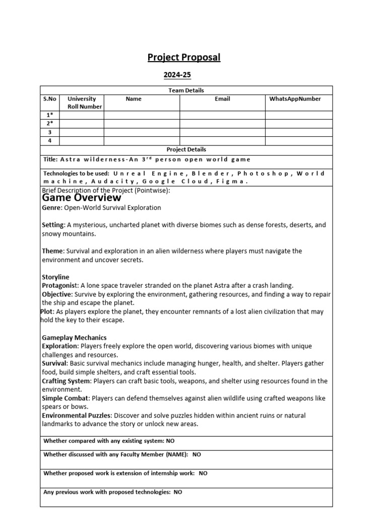 Format - Initial Project Proposal (Major Project - Phase 1) | PDF
