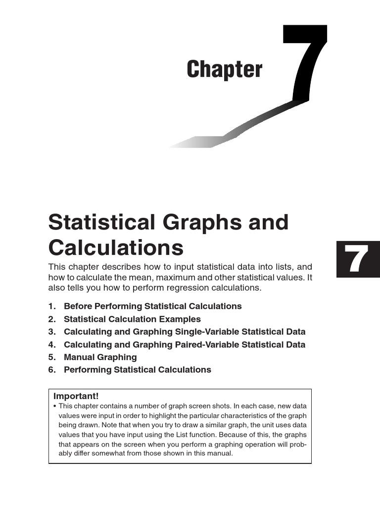 Fx7400plus Chapter7 | PDF | Regression Analysis | Linear Regression