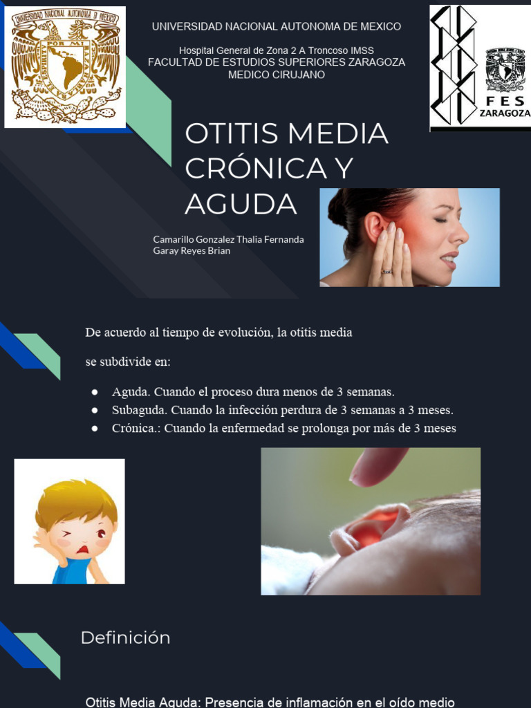 Clasificación y Tratamiento de Otitis Media | PDF | Especialidades ...