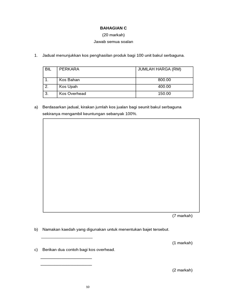 RBT TING 3 UPSA BAHAGIAN C | PDF