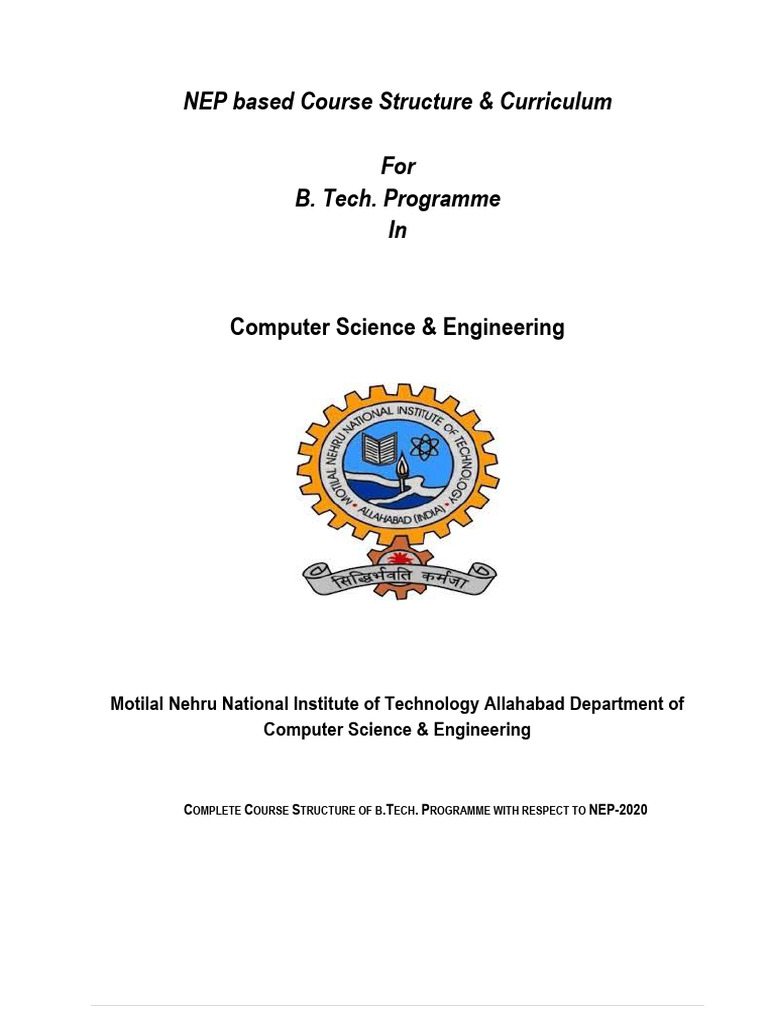B.tech. Computer Science Engineering Effective for the Batches Admitted ... B.tech. Computer Science Engineering Effective for the Batches Admitted ...