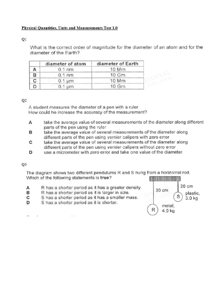 chap 1 physics | PDF