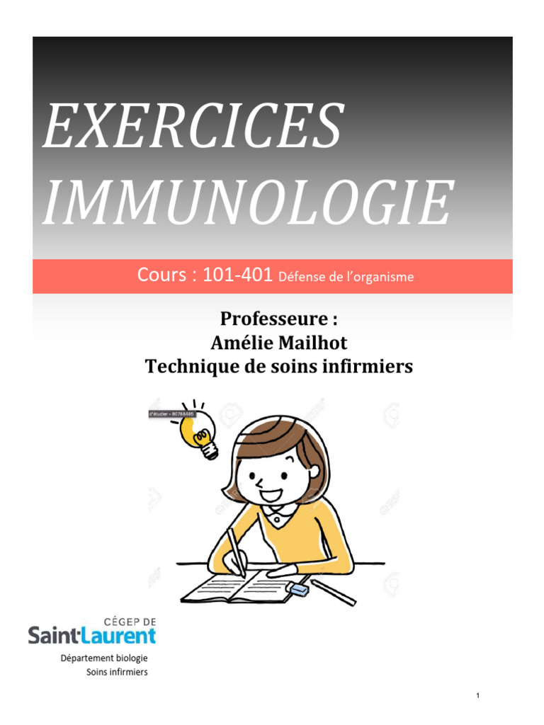 exercices | PDF | Système immunitaire | Globule blanc