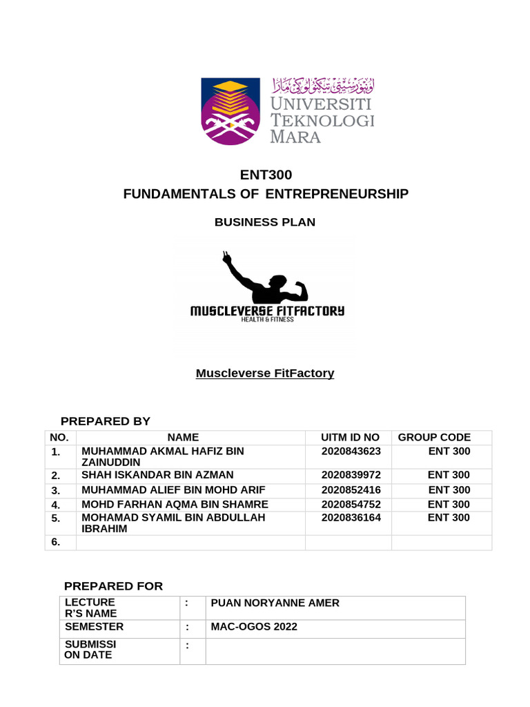 ENT 300 | PDF | Market Segmentation | Sedentary Lifestyle