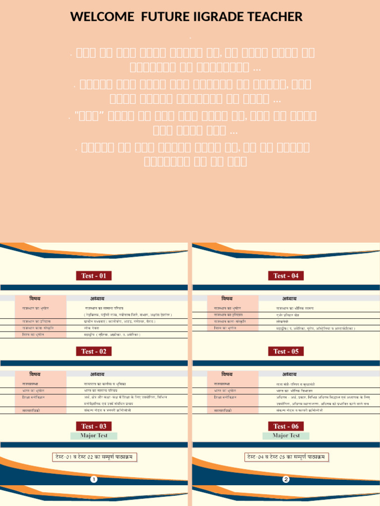 Welcome Future Iigrade Teacher | PDF