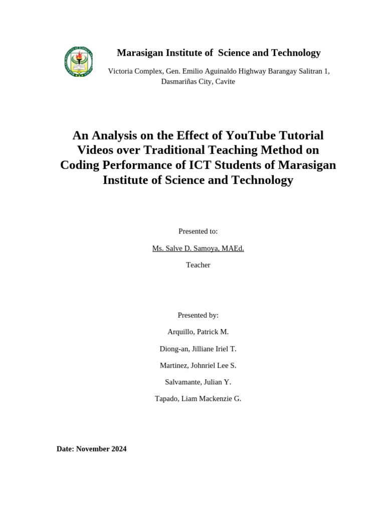 G5-ICT (2) | PDF | Educational Technology | Sampling (Statistics)