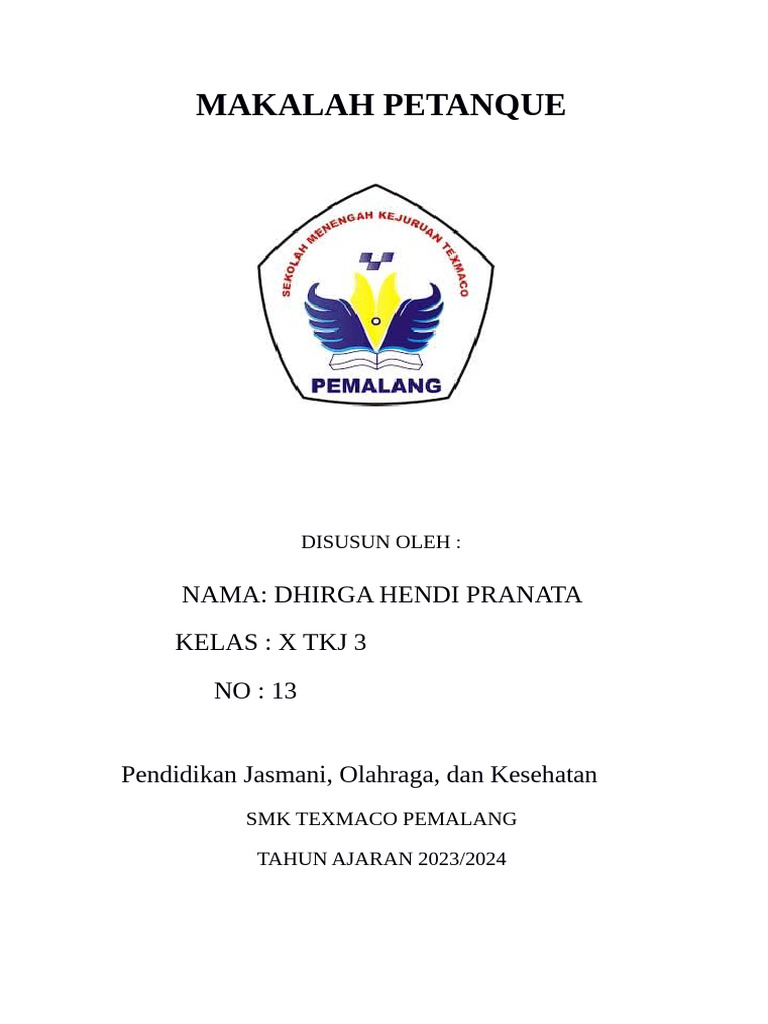 Dhirga Hendi Pranata, Xtkj3 | PDF