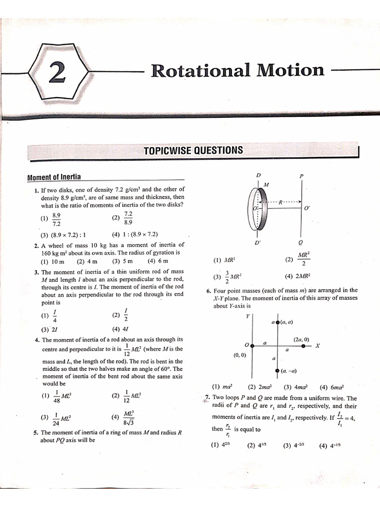Rotational Motion DPP | PDF
