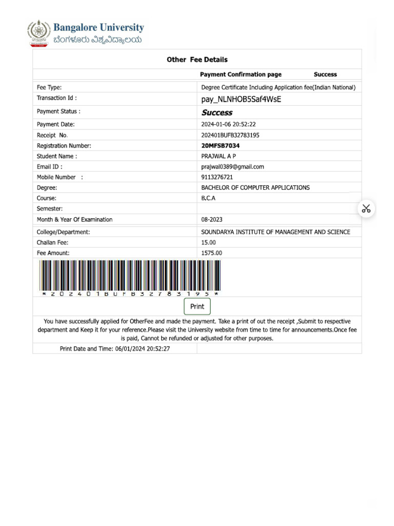 Conv Certificate | PDF