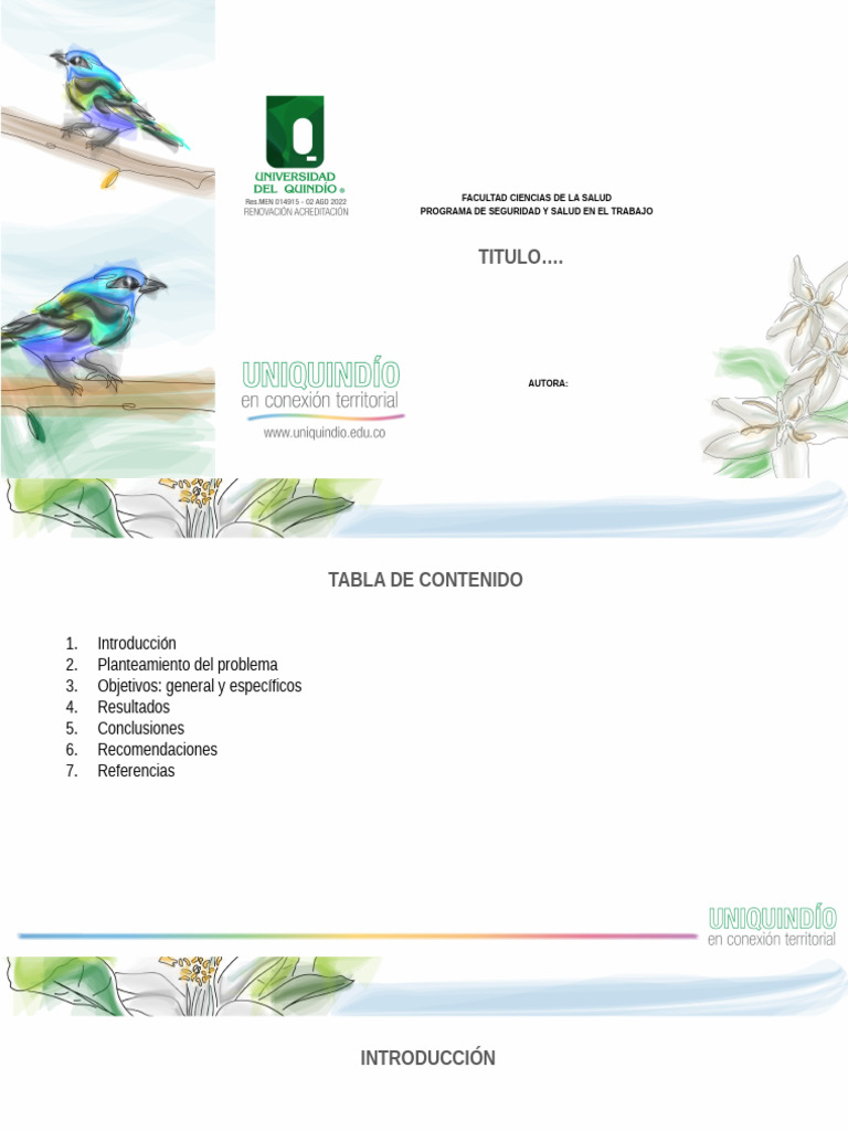 Plantilla de Sustentación de Grado | PDF
