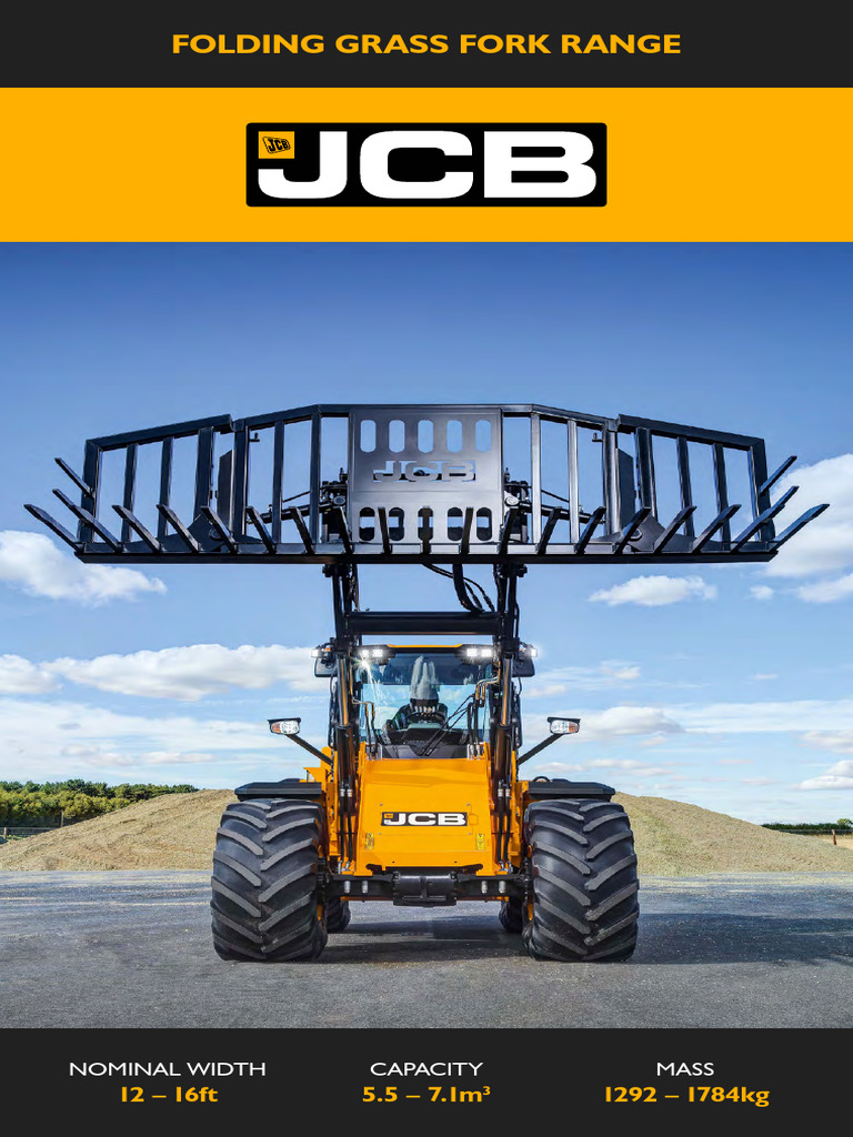 JCB 30002 Folding Grass Fork E-Brochure | PDF | Manufactured Goods