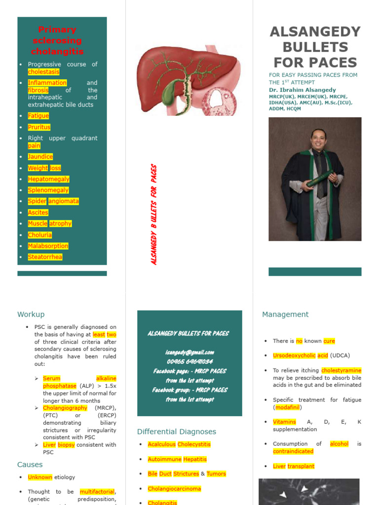ALSANGEDY BULLETS FOR PACES Primary sclerosing cholangitis | PDF | Diseases And Disorders ...
