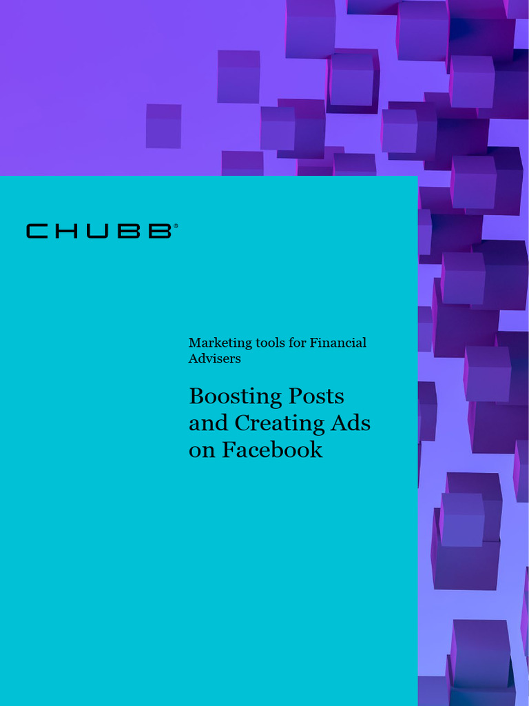 Boosting Posts Creating Ads Facebook Chubb | PDF | Advertising | Facebook