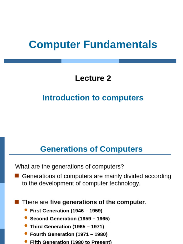 Generations of Computers Explained | PDF | Personal Computers | Laptop