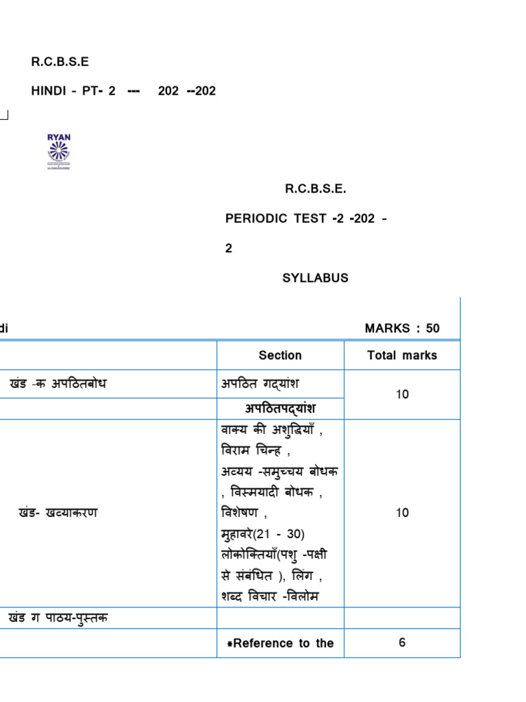 Hindi Class 8PA-2 Paper | PDF