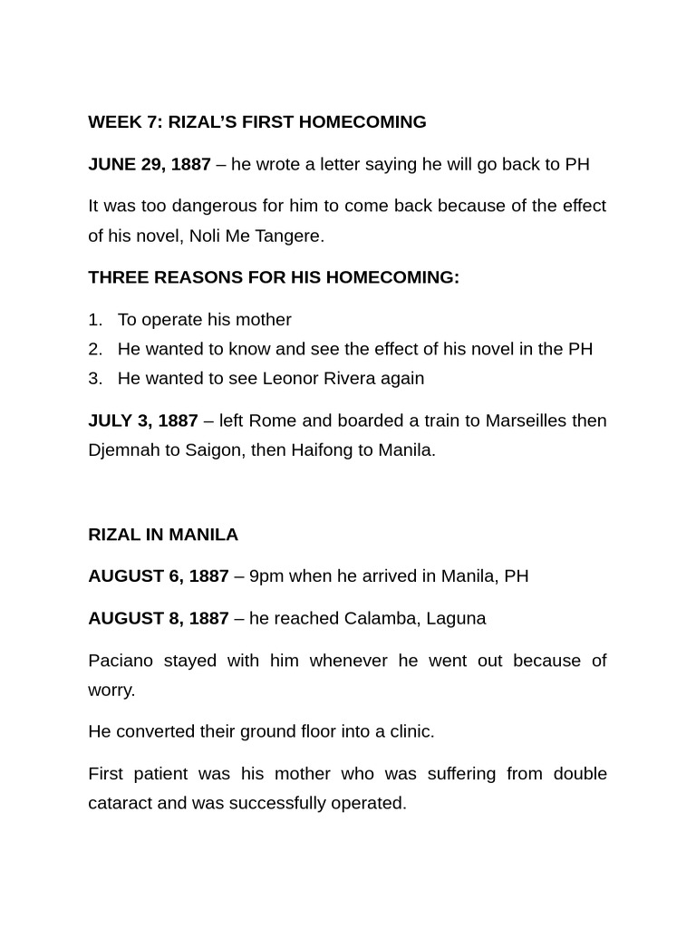 RIZAL LECTURE MIDTERMS | PDF | Philippines