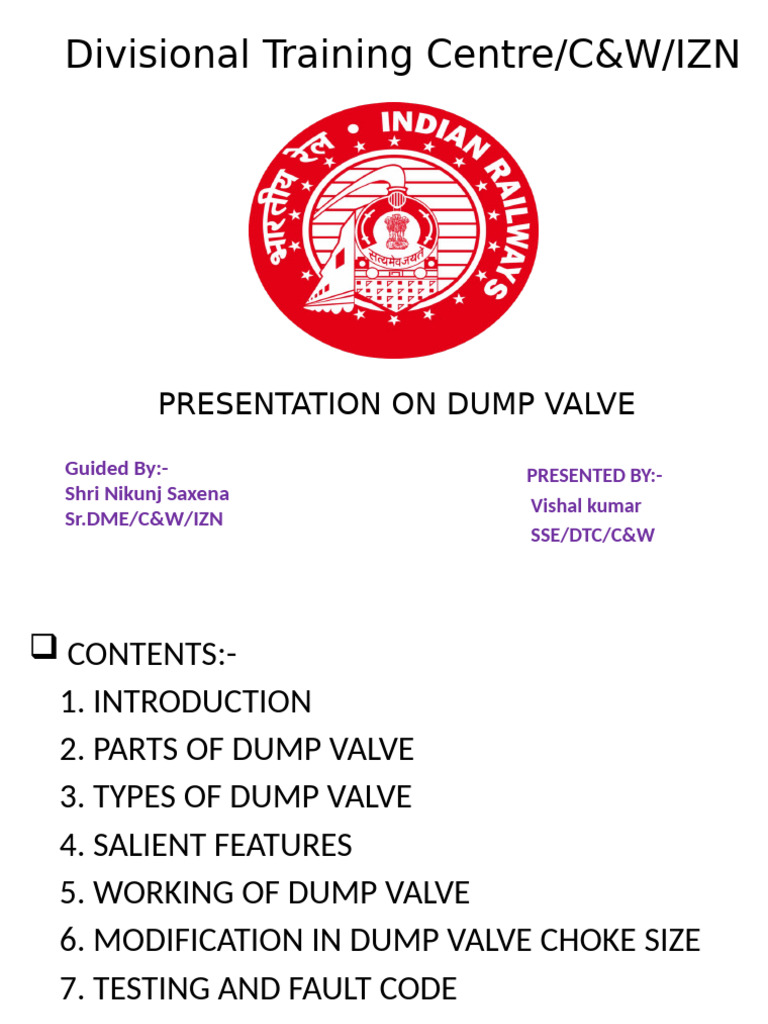 Dump Valve | PDF | Valve | Vehicle Parts