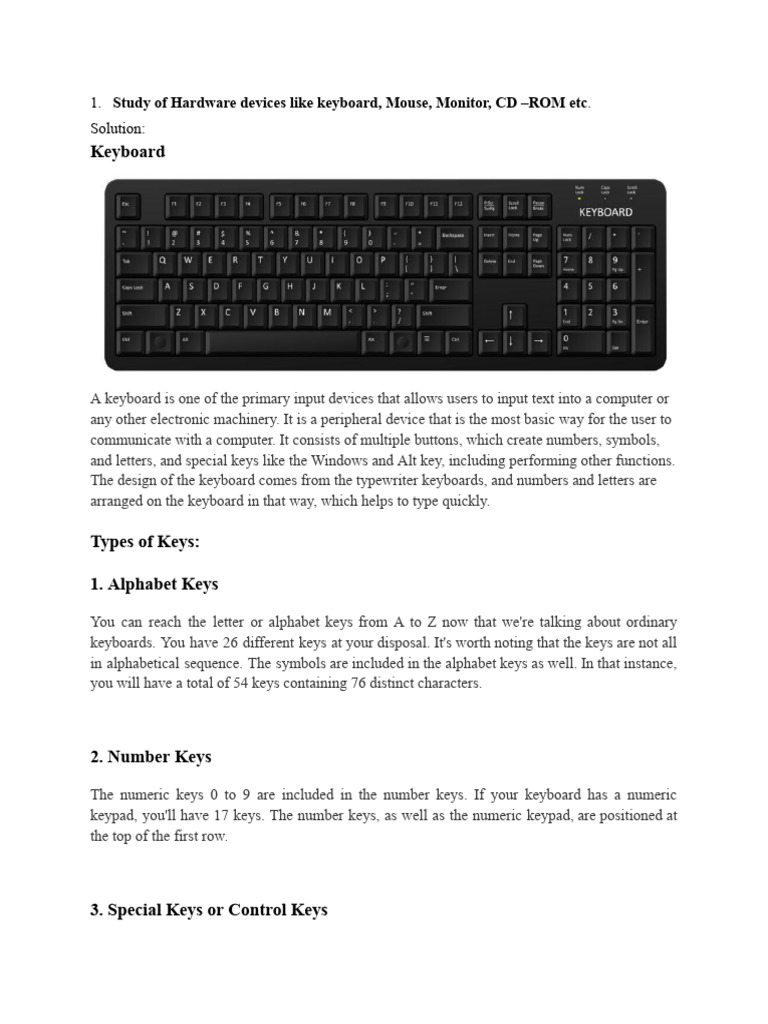 1st&2nd | PDF | Computer Keyboard | Usb