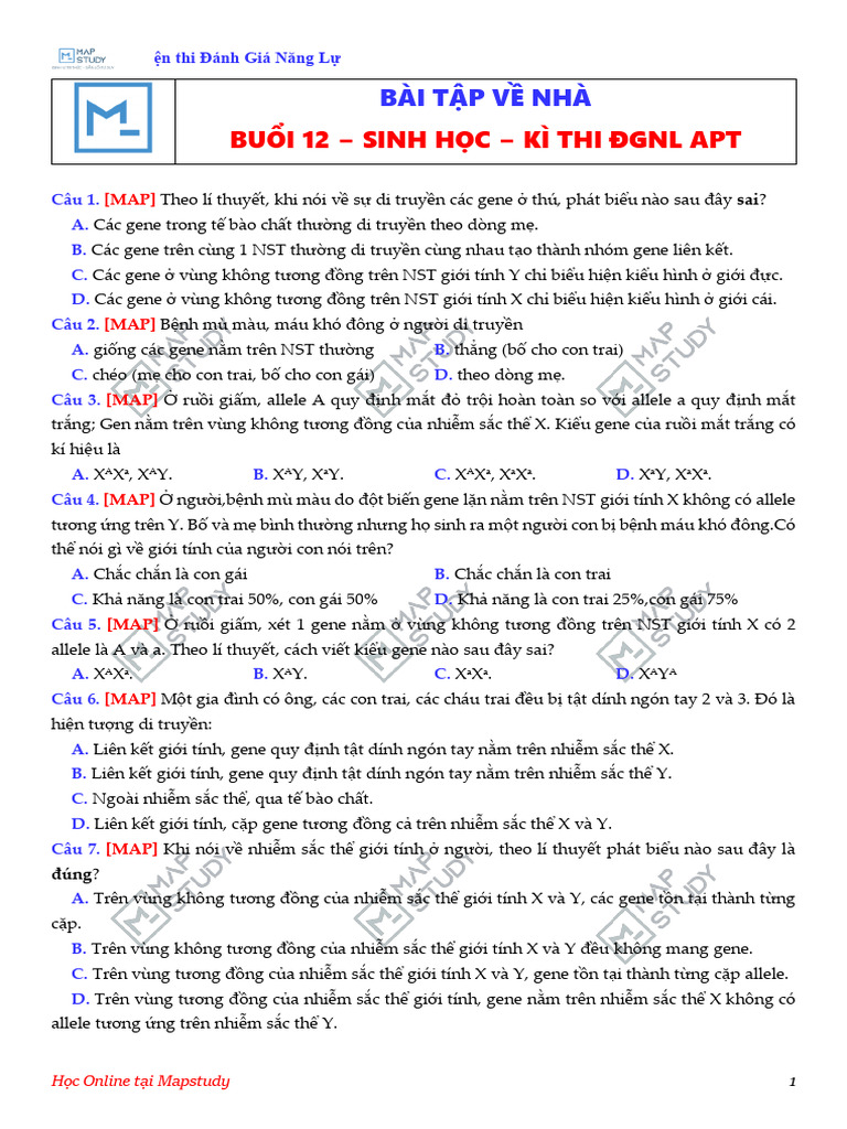 Tai Lieu - Buoi 12 Bai Tap Ve Nha 1733714126966 | PDF