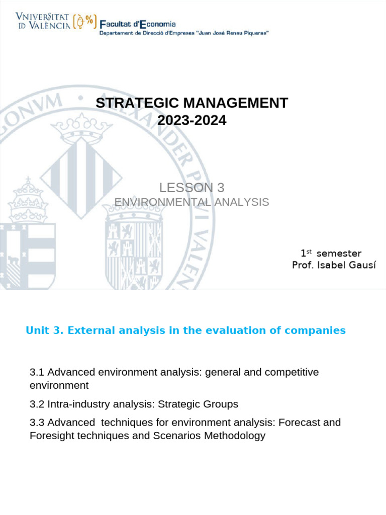 SM - Unit3 2023-2024 | PDF | Scenario Planning | Economies