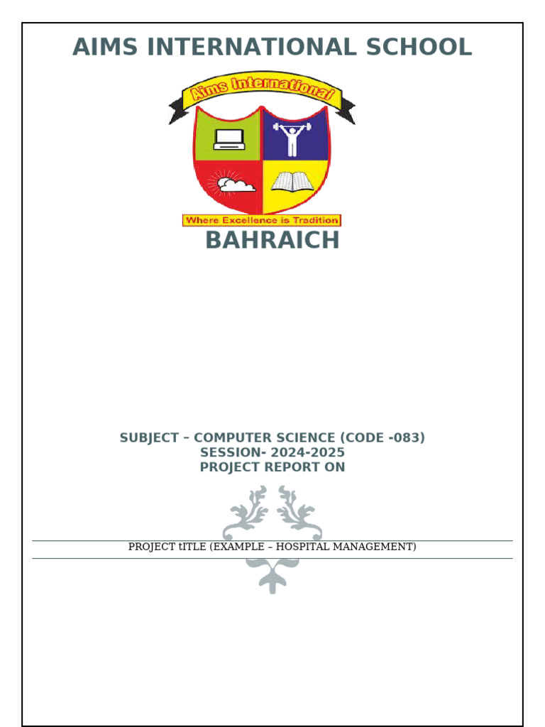 XII Computer Science Project Report | PDF